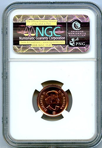 2012 Royal Canadian Mint Canada Copper Plated Steel Last Year Of Issue LANDSCAPE LABEL Cent MS66 NGC