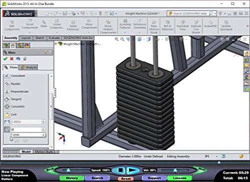 SOLIDWORKS 2015: Advanced Parts and Assemblies – Video Training Course