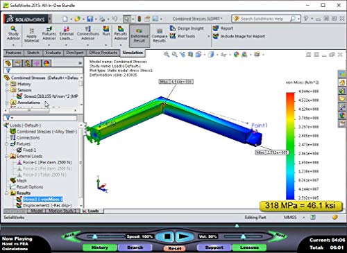 SOLIDWORKS 2015: FEA Made Simple – Video Training Course