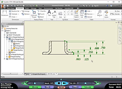 Autodesk Inventor 2014: 2D Drafting and Customization – Video Training Course