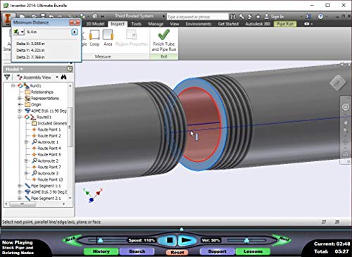 Autodesk Inventor 2014: Tube and Pipe Routed Systems – Video Training Course