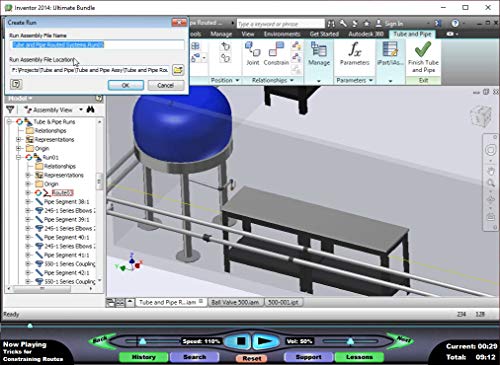 Autodesk Inventor 2014: Tube and Pipe Routed Systems – Video Training Course