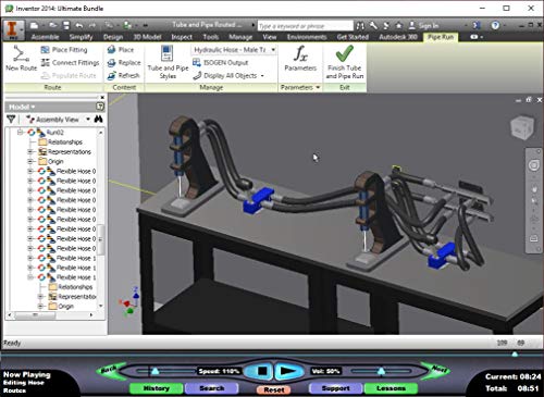 Autodesk Inventor 2014: Tube and Pipe Routed Systems – Video Training Course