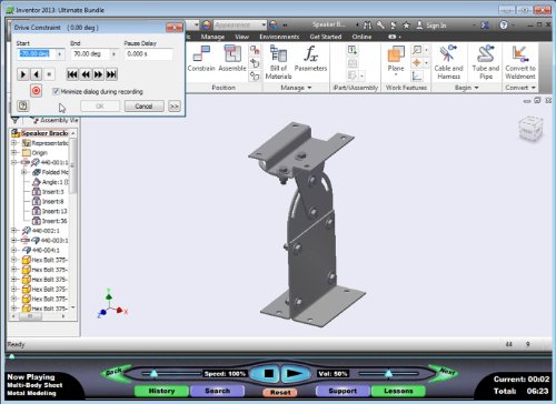 Autodesk Inventor 2013: Sheet Metal Design – Video Training Course