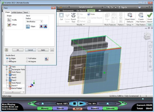 Autodesk Inventor 2013: Sheet Metal Design – Video Training Course