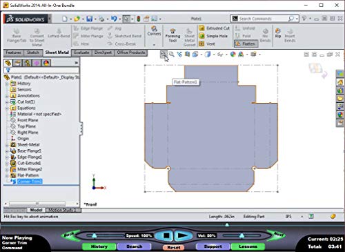 SOLIDWORKS 2014: Sheet Metal Design – Video Training Course