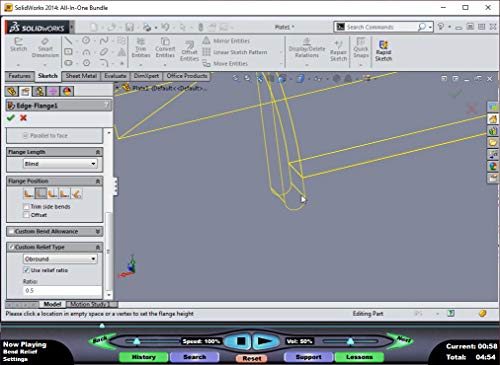 SOLIDWORKS 2014: Sheet Metal Design – Video Training Course