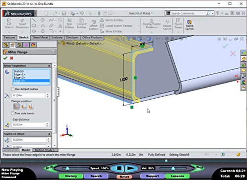 SOLIDWORKS 2014: Sheet Metal Design – Video Training Course