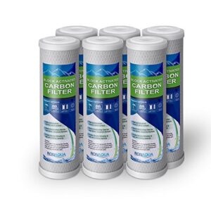 6 block activated carbon 5 micron water filters set well-matched with wfpfc8002, wfpfc9001, whcf-whwc, whef-whwc, fxwtc, scwh-5