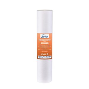 ispring fp15 5 micron 10"x2.5" universal sediment filter cartridges, 15,000-gallon, multi-layer, 10" x 2.5", white