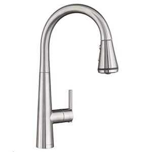 american standard 4932300.075 edgewater pull-down kitchen faucet with selctflo in stainless steel