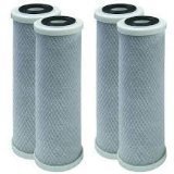 cfs – 4 pack carbon water filter cartridges compatible with 155002-43 models – remove bad taste & odor – whole house replacement water filter cartridge - 5 micron -white