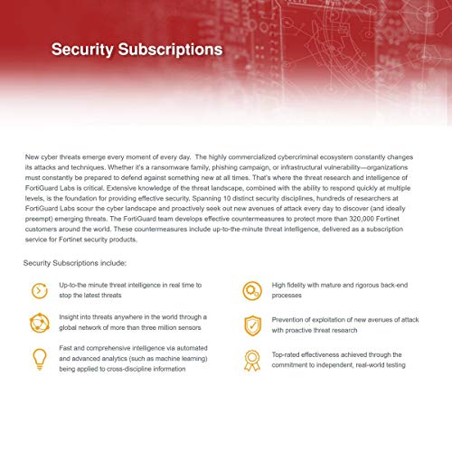 Fortinet FortiWiFi-30E-3G4G-NAM 1 Year FortiGate Cloud Management, Analysis and 1 Year Log Retention FC-10-I30EN-131-02-12