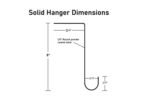 Alumahangers Solid Powder Coated Steel for Non-Insulated Spanish Brown Alumawood Patio Covers (6 Pack)