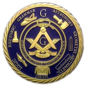 atsknsk 1 oz masonic coins gold plated freemason challenge coin