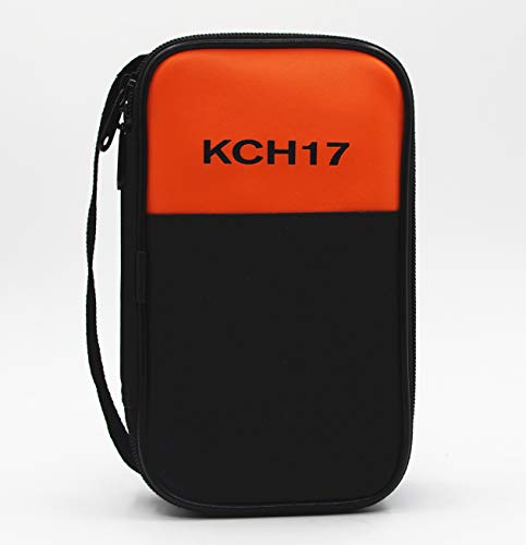 TestHelper KCH17 Soft Carrying Case Use for Handheld Multimeter,Meter,Phase Indicator,Thermometer, Calibrator,Clamp Meter,Soft Bag