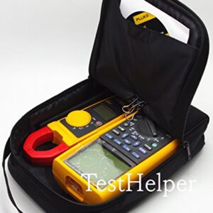 TestHelper KCH20 Big Size Soft Carrying Case Use For Handheld Multimeter,Phase Indicator,Thermometer, Calibrator,Clamp meter,Network,Process Meter, Combo Kit