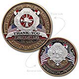 fire fighter appreciation challenge coin · firefighter thank you challenge coin