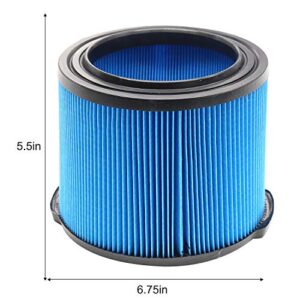 Replacement Filter for Ridgid VF3500 Wet Dry Vac 3-Layer Filters for WD4050 WD4522 Vacuum Filter