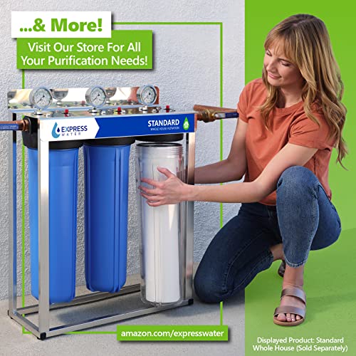 Express Water – Deionization Water Filter Replacement – DI Water Purifier – 10 inch – Under Sink and Reverse Osmosis System