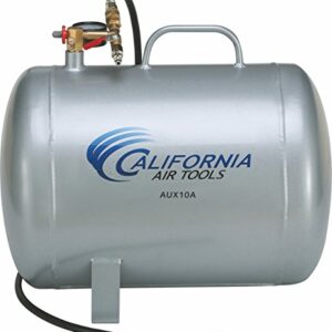 California Air Tools CAT-AUX10A Lightweight Portable Aluminum Air Tank, 10 Gallon, Silver