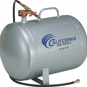 California Air Tools CAT-AUX10A Lightweight Portable Aluminum Air Tank, 10 Gallon, Silver