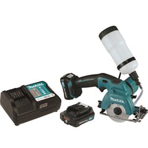 makita cc02r1 12v max cxt lithium-ion cordless tile/glass saw kit, 3-3/8"