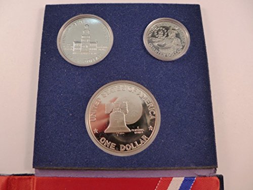 1976 S Proof Set Bicentennial Silver 3 Piece Proof Set in Original Packaging Mint State