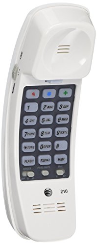 ATT 210 Corded TRIMLINE Phone with 13-Number Memory