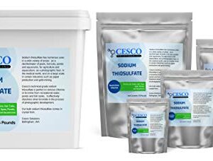 Pool Dechlorinator Sodium Thiosulfate Pentahydrate 5 lbs by Cesco Solutions - Premium Chlorine Neutralizer for Pools, Aquarium, Pond - Technical-Grade Chlorine Remover for Hot Tubs - Bulk Package