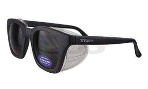 titus retro style ir welding safety glasses w/folding side shield