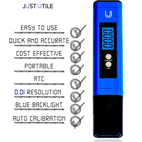 Digital pH Meter - Water Quality Tester, 0.01 High Accuracy and ATC, x6 Calibration Packs - pre calibrated pH Meter for Water, Pool, Soil, Hydroponics, Aquarium, Beer Brewing, Wine, Food, Urine, lab