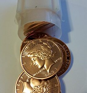 Peace Dollar Copper 1 Ounce Coins Full Roll of 20