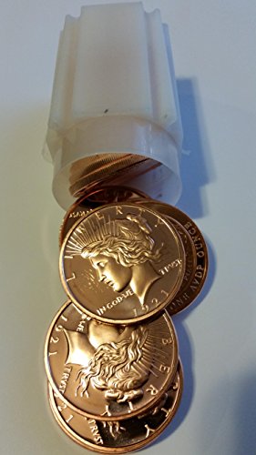 Peace Dollar Copper 1 Ounce Coins Full Roll of 20