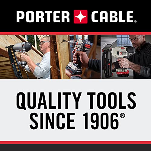 PORTER-CABLE 20V MAX Hammer Drill Kit, Compact, Cordless (PCC621LB)