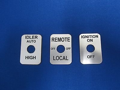 Lot Lincoln Welder Sa-200 Sa 250 Toggle Switch Legend Plate SilverF