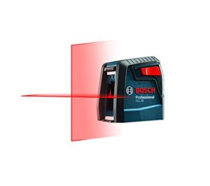 bosch gll30 30ft cross-line laser level self-leveling with 360 degree flexible mounting device