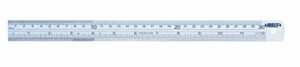 insize 7110-150 steel rule, 6"/150 mm, graduation 1/64", 1/32", 1/16", 0.5 mm, 1 mm