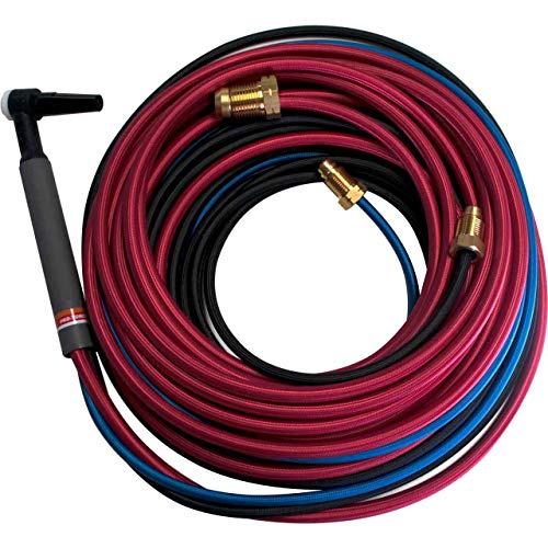 Lincoln Electric PTW-20 TIG Torch - for Water-Cooled TIG Welding -Rigid Torch Head - 25 FT, 3 Piece Cable - K1784-4