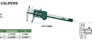 INSIZE 1111-75A Mini Electronic Caliper, 0-3"/0-75 mm