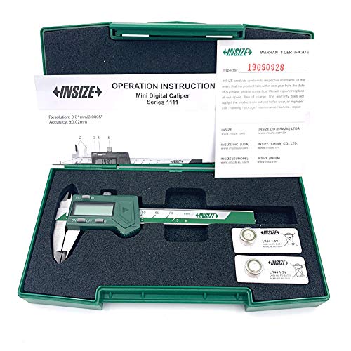 INSIZE 1111-75A Mini Electronic Caliper, 0-3"/0-75 mm