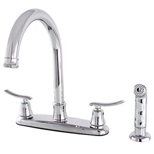 kingston brass fb7791jlsp jamestown 8-inch centerset kitchen faucet, chrome