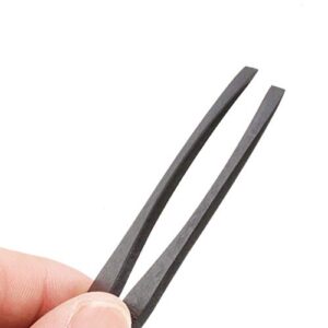 FEITA Precision Plastic Tweezers Kit - Plastic Anti static Tweezers Set Pickup Craft Electronics DIY Repair Tool - Black - 6Pcs