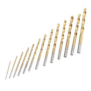 MUXSAM 13Pcs HSS Straight Shank Twist Drill Bit Set 1.5-6.5mm High Speed Steel Tools