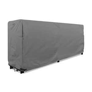 khomo gear - firewood rack cover 8 foot - heavy duty - black