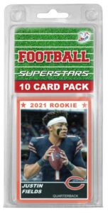 chicago bears- (10) card pack nfl football different bear superstars starter kit! comes in souvenir case! great mix of modern & vintage players for the super bears fan! by 3bros