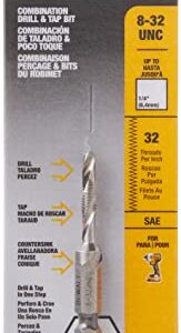 DEWALT DWADTQTR832 Impact Ready 8-32 UNC Drill Tap, 1/4" Capacity