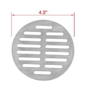 uxcell Stainless Steel Round Sink Floor Drain Strainer Cover 4.5 Inch Dia 2pcs (Pack of 2)