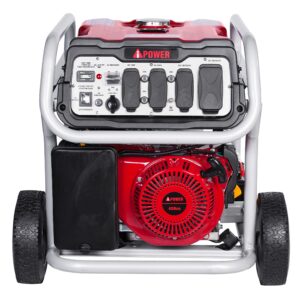 A-iPower SUA12000EC 12000-Watt Gas Powered Generator W/Electric Start (CARB/EPA), 12000 Watt, Wheel Kit Included