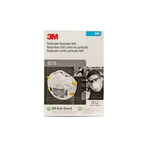 3M Oh/Esd Dust Mask W/Valve 8210 Woodworking 1 Box (20 per Box )